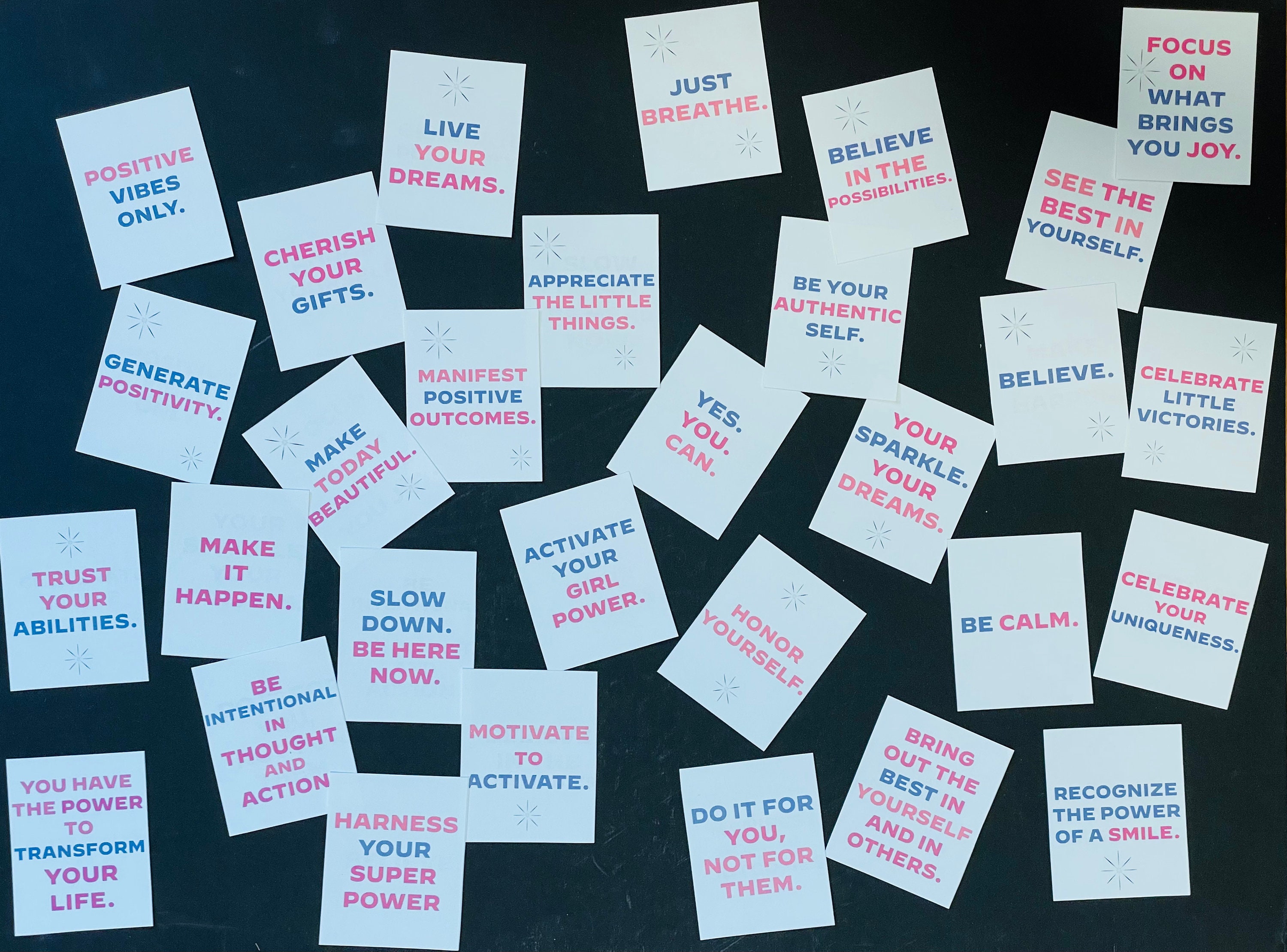 PRINTABLE Set of 30 TEEN GIRL Positive Affirmation Cards - Color - Etsy