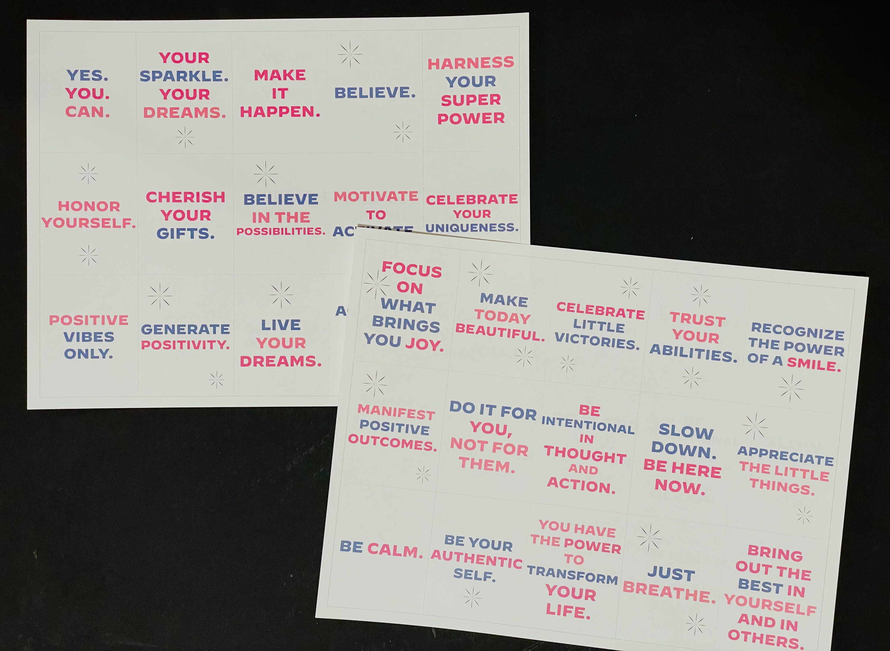 PRINTABLE Set of 30 TEEN GIRL Positive Affirmation Cards - Color - Etsy