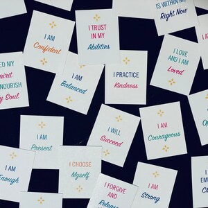 PRINTABLE Set of 30 Positive Affirmation Cards - COLOR Version - Etsy