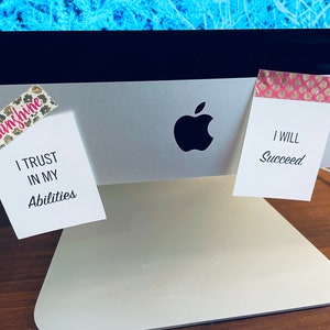 PRINTABLE Set of 30 Positive Affirmation Cards - Black & White Version ...