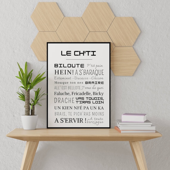 Affiche Mots Chti Affiche mots et expressions Ch'timi - Etsy France