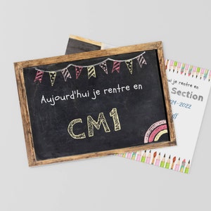 Pancartes de rentrée Cartes étapes école rentrée scolaire | Etsy