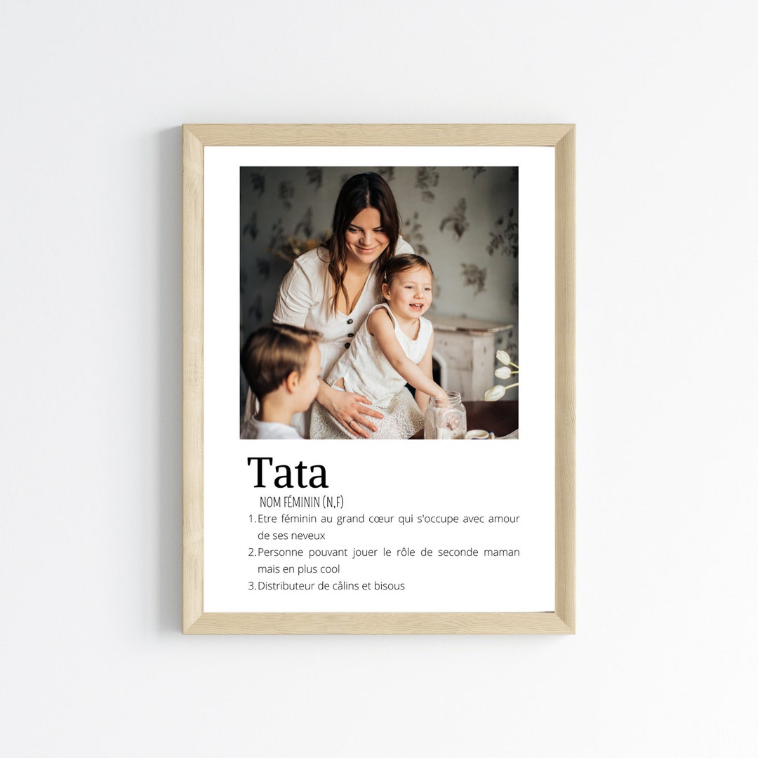 Personalized Tata Poster Photos Personalized Tata Gift by Le Temps Des ...