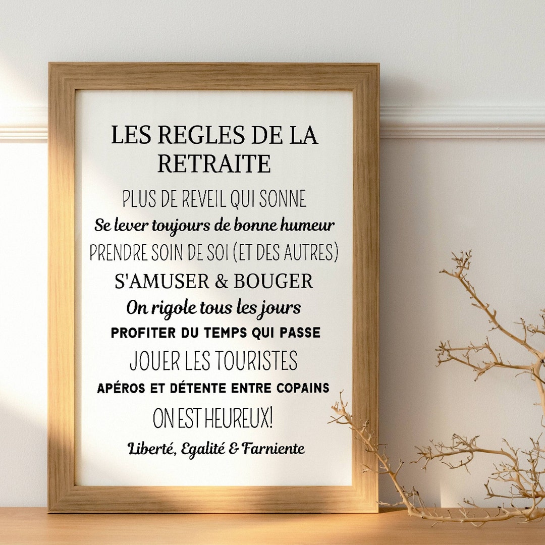 Affiche cadeau départ à la retraite poster retraiter personnalisé par ... Affiche cadeau départ à la retraite poster retraiter personnalisé par ...