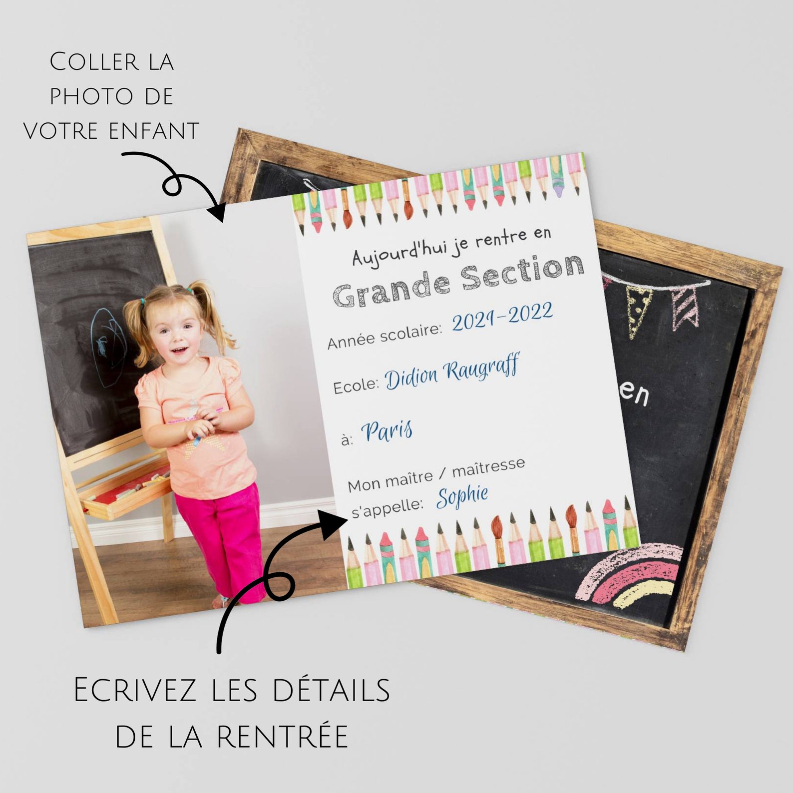 Pancartes de rentrée Cartes étapes école rentrée scolaire | Etsy