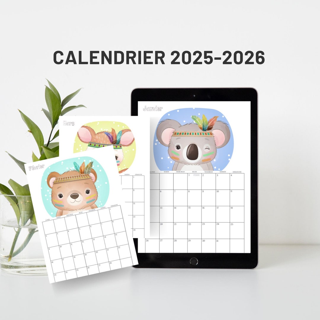 2025-2026 Calendar - Printable Monthly Planner - Perpetual PDF Diary to ...