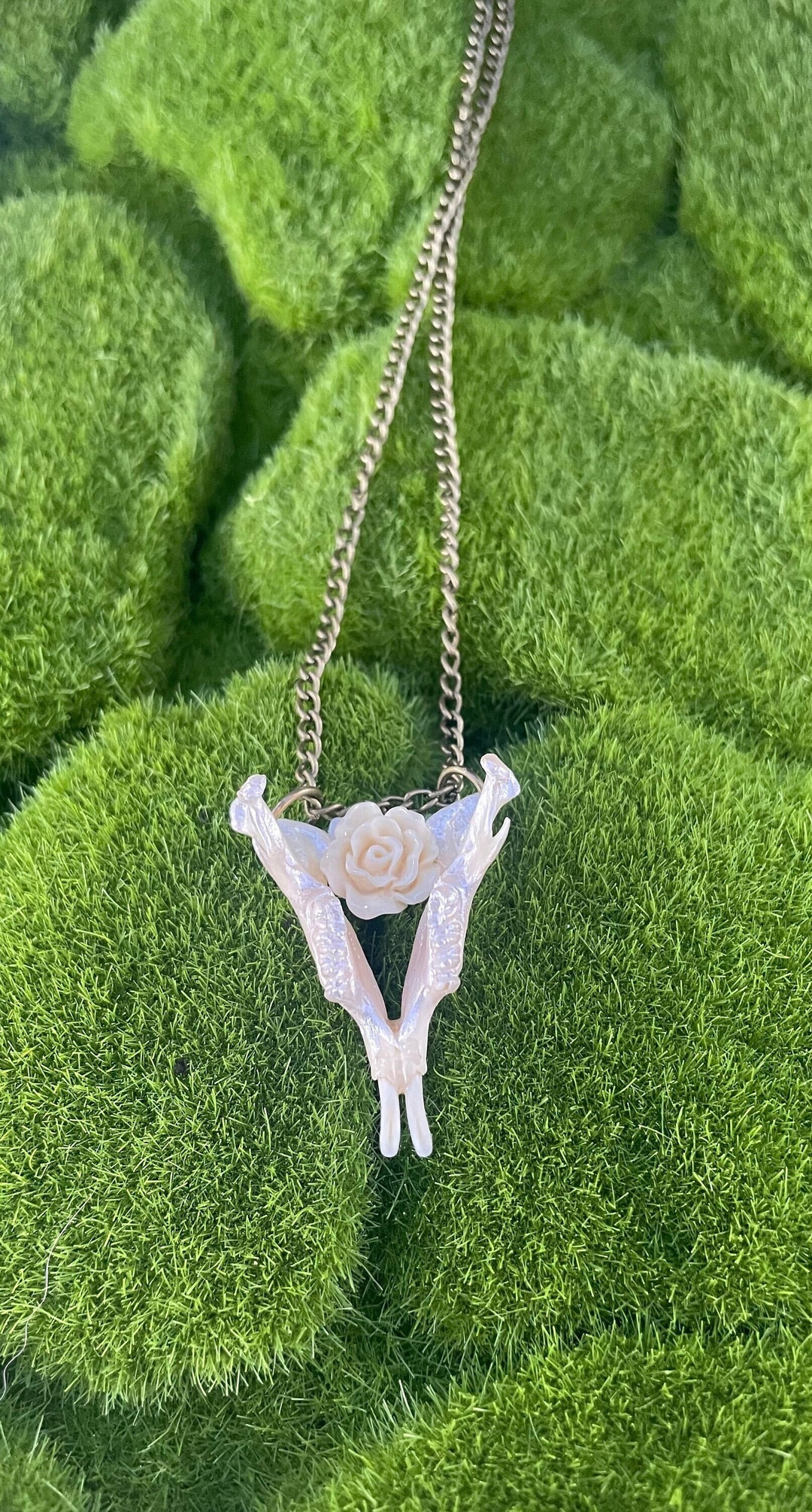 Rose Rat Mandible Necklace - Etsy