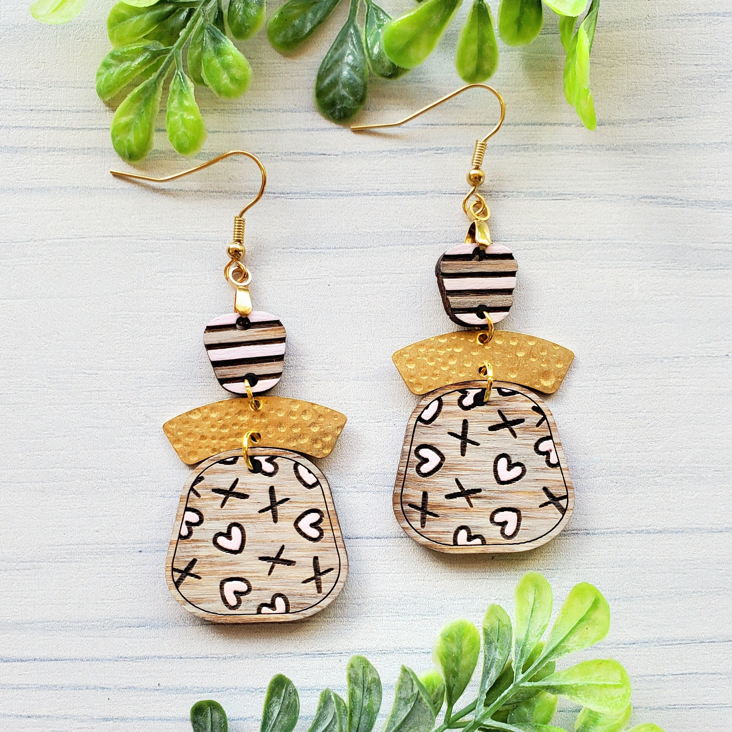XOXOXO 2 Piece Laser Engraved Earrings DIGITAL FILE - Etsy