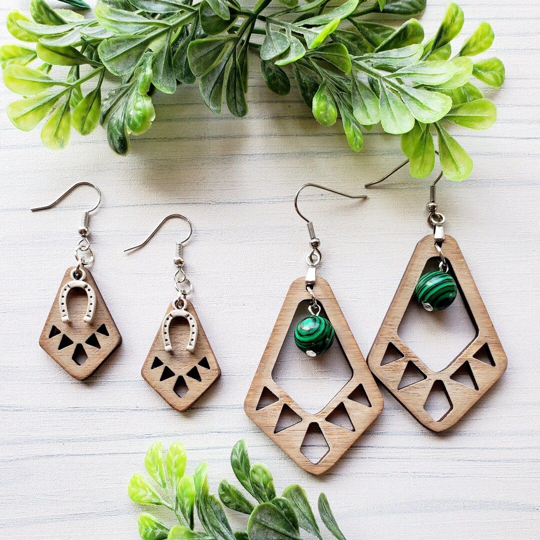 Nested Kite Laser Engraved Earrings DIGITAL FILE - Etsy