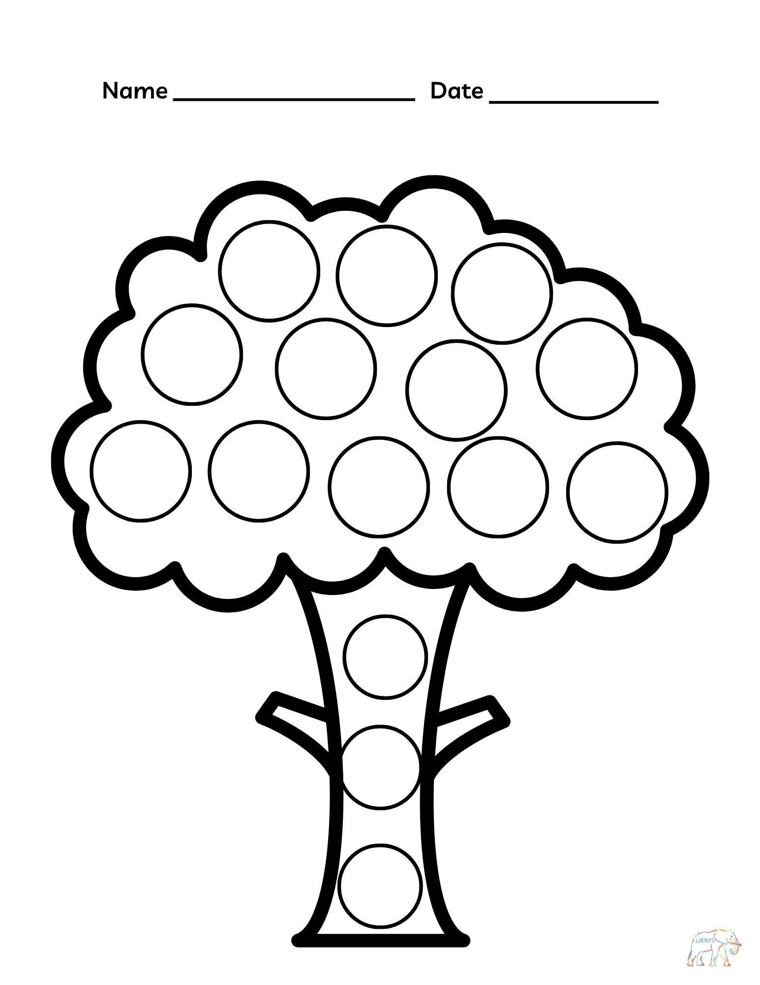 10 Printable Dot-a-dot Coloring Pages, Kids Coloring Pages, Shapes ...