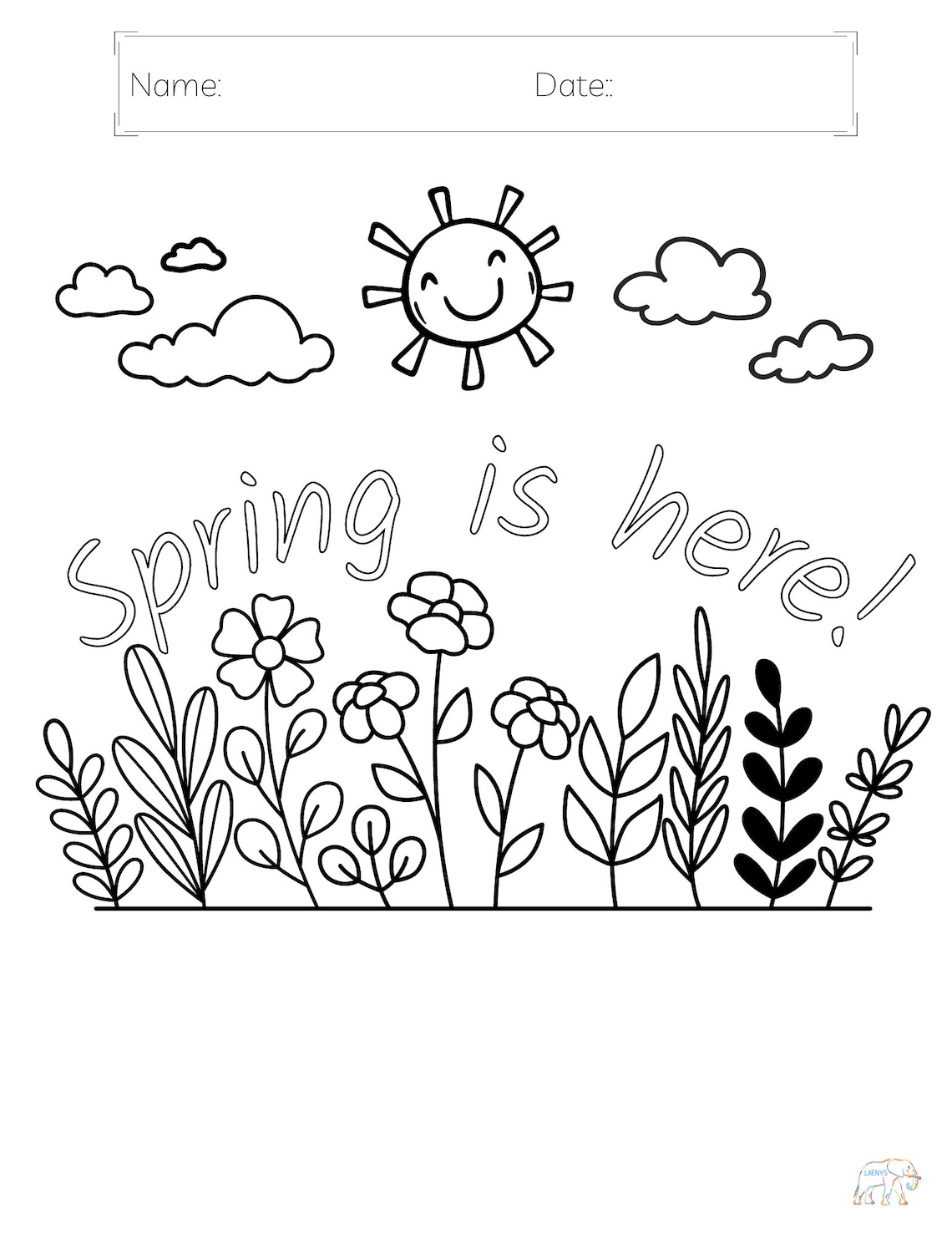 10 Printable Coloring Pages, Kids Coloring Pages, Holidays Coloring ...