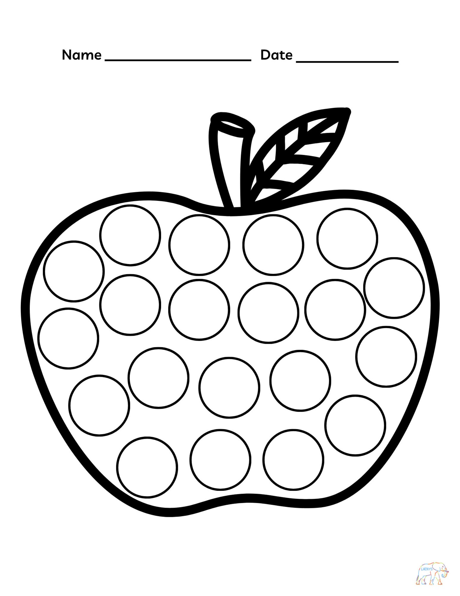 10 Printable Dot-a-dot Coloring Pages, Kids Coloring Pages, Shapes ...