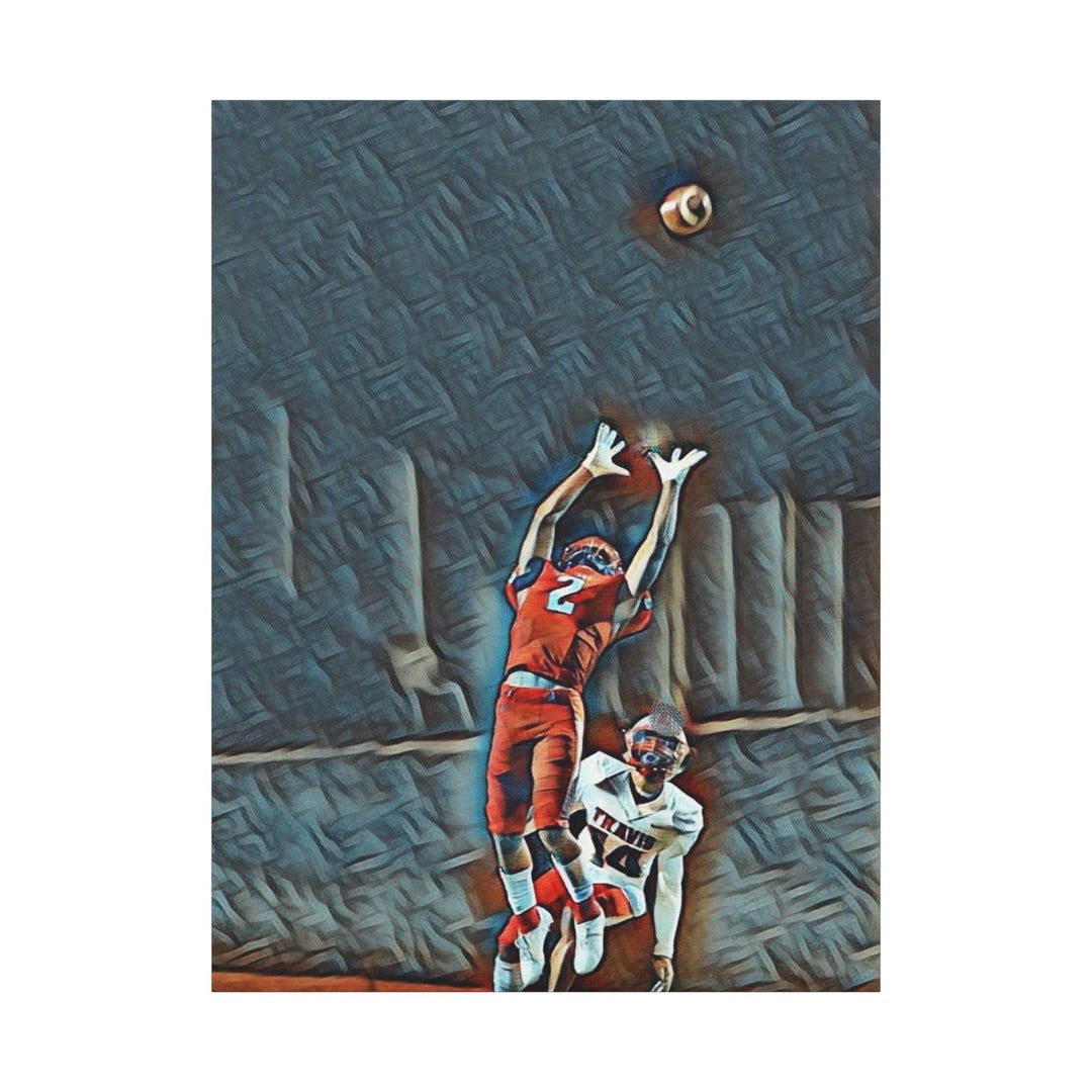Football Canvas Painting, College Dorm Decor, Man Cave Art - Etsy