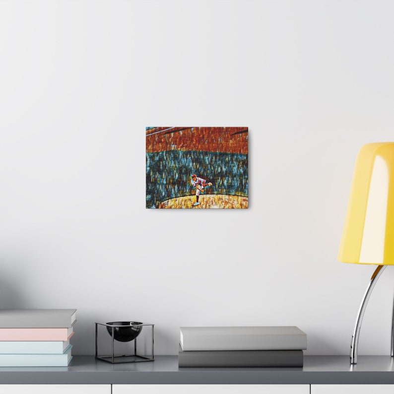 Baseball Canvas Painting for College Apartment Decor AI - Etsy