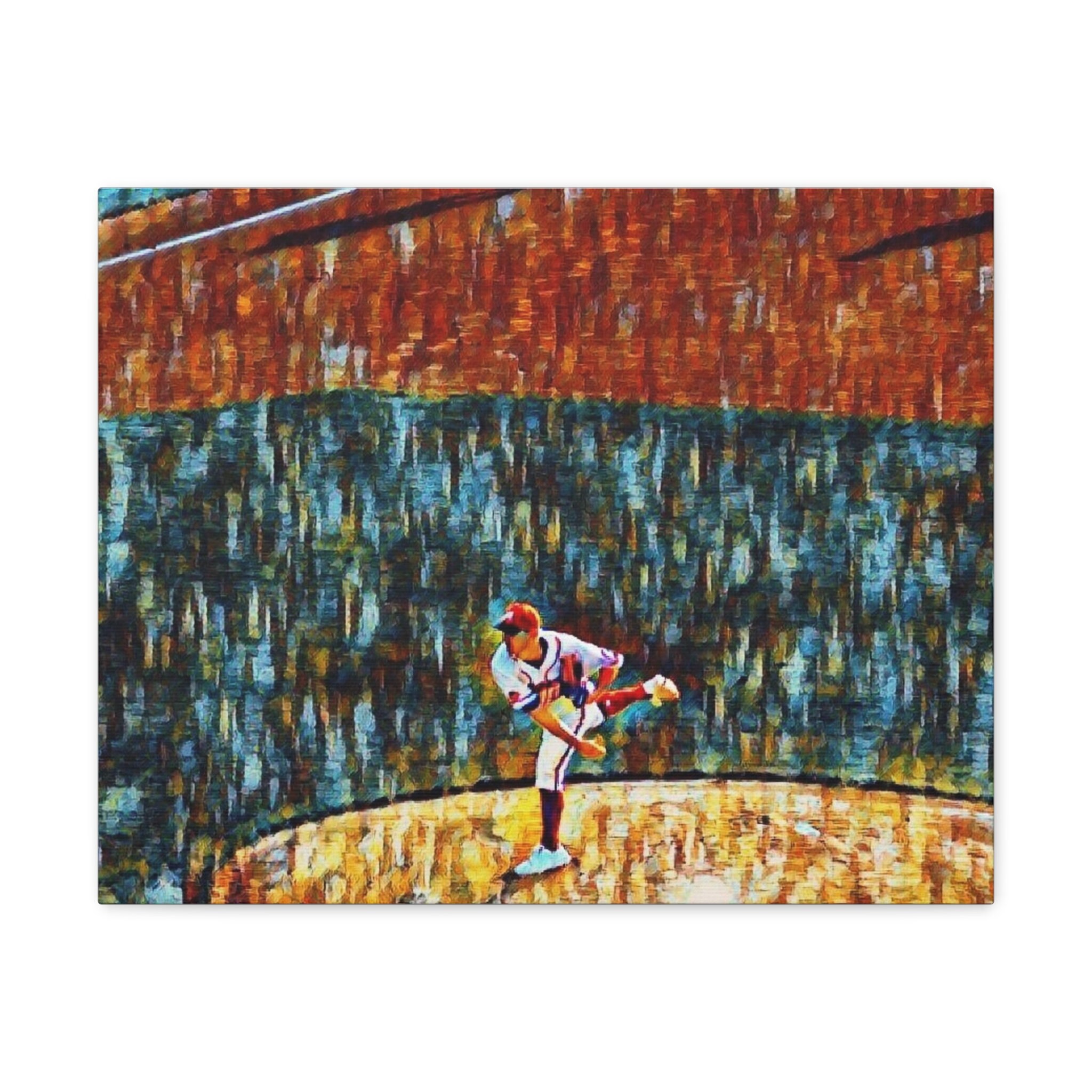 Baseball Canvas Painting for College Apartment Decor AI - Etsy