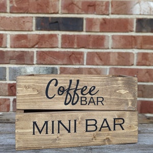 Coffee Bar Box - Etsy