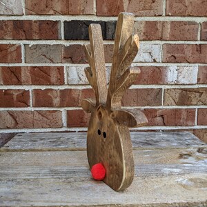 Rudolph the Red Nose Reindeer Block - Etsy