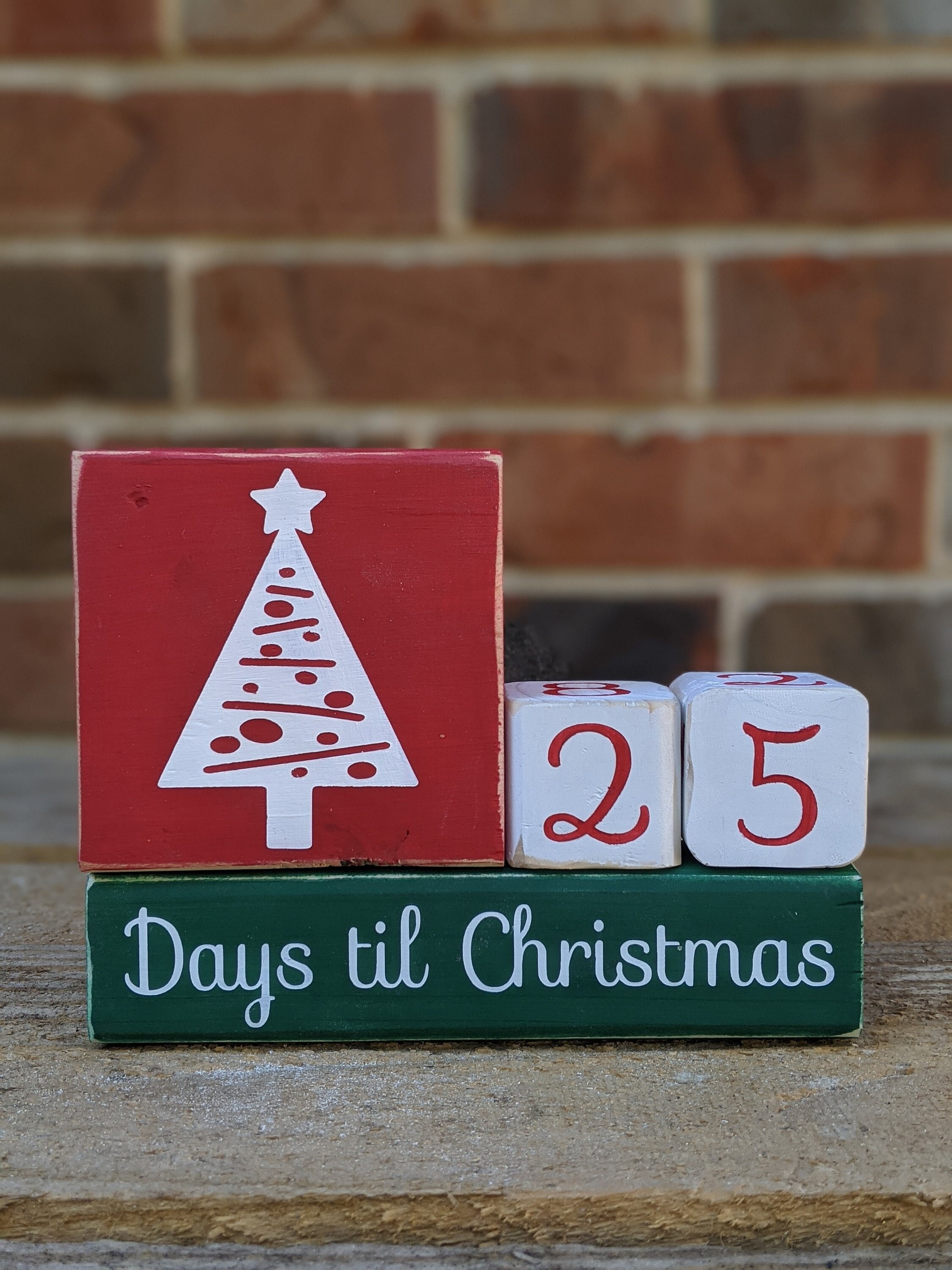 Christmas Countdown Block Set - Etsy