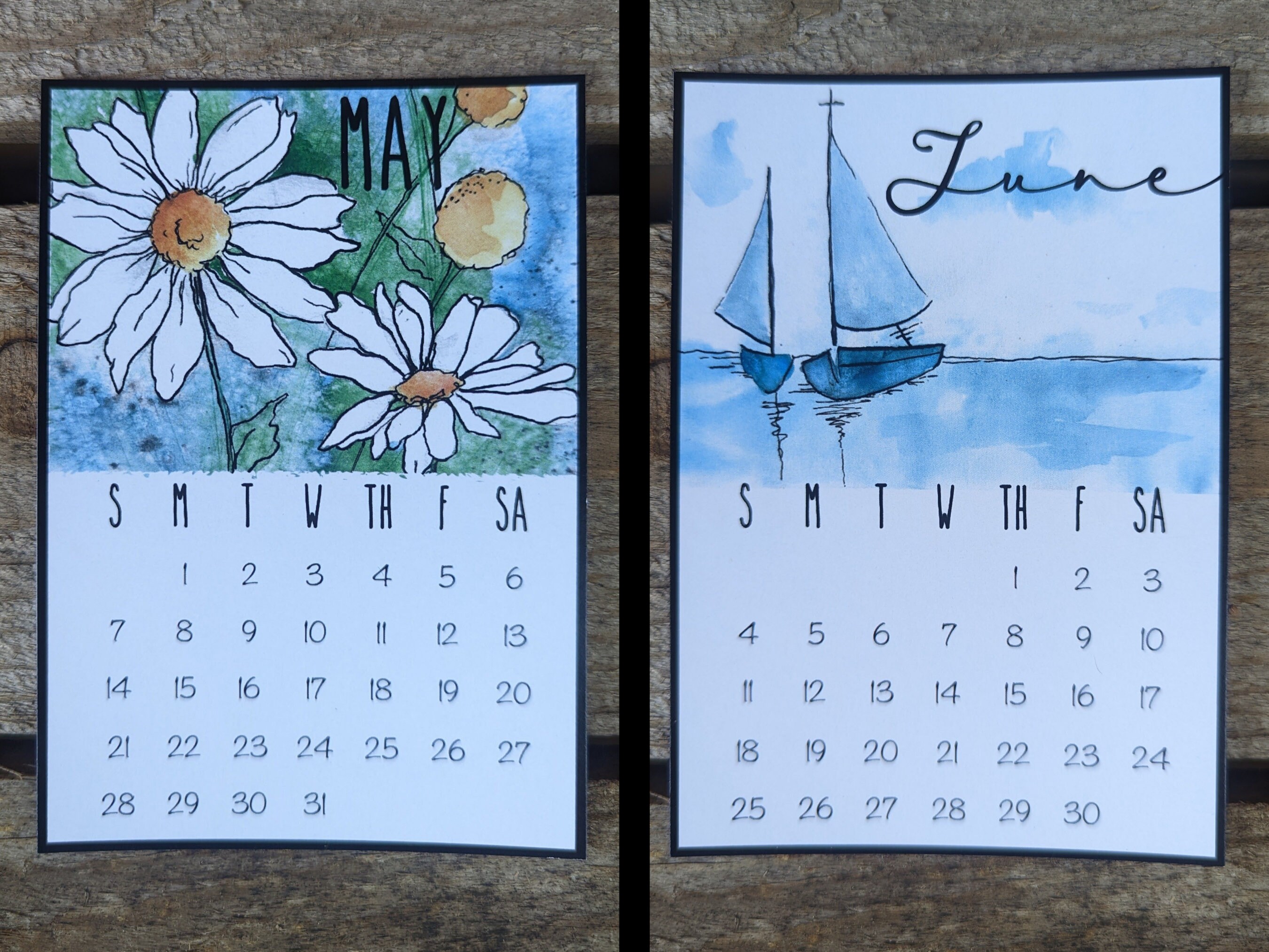 Mini 2023 Desktop Calendar Refill - Etsy