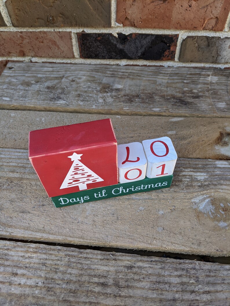 Christmas Countdown Block Set - Etsy