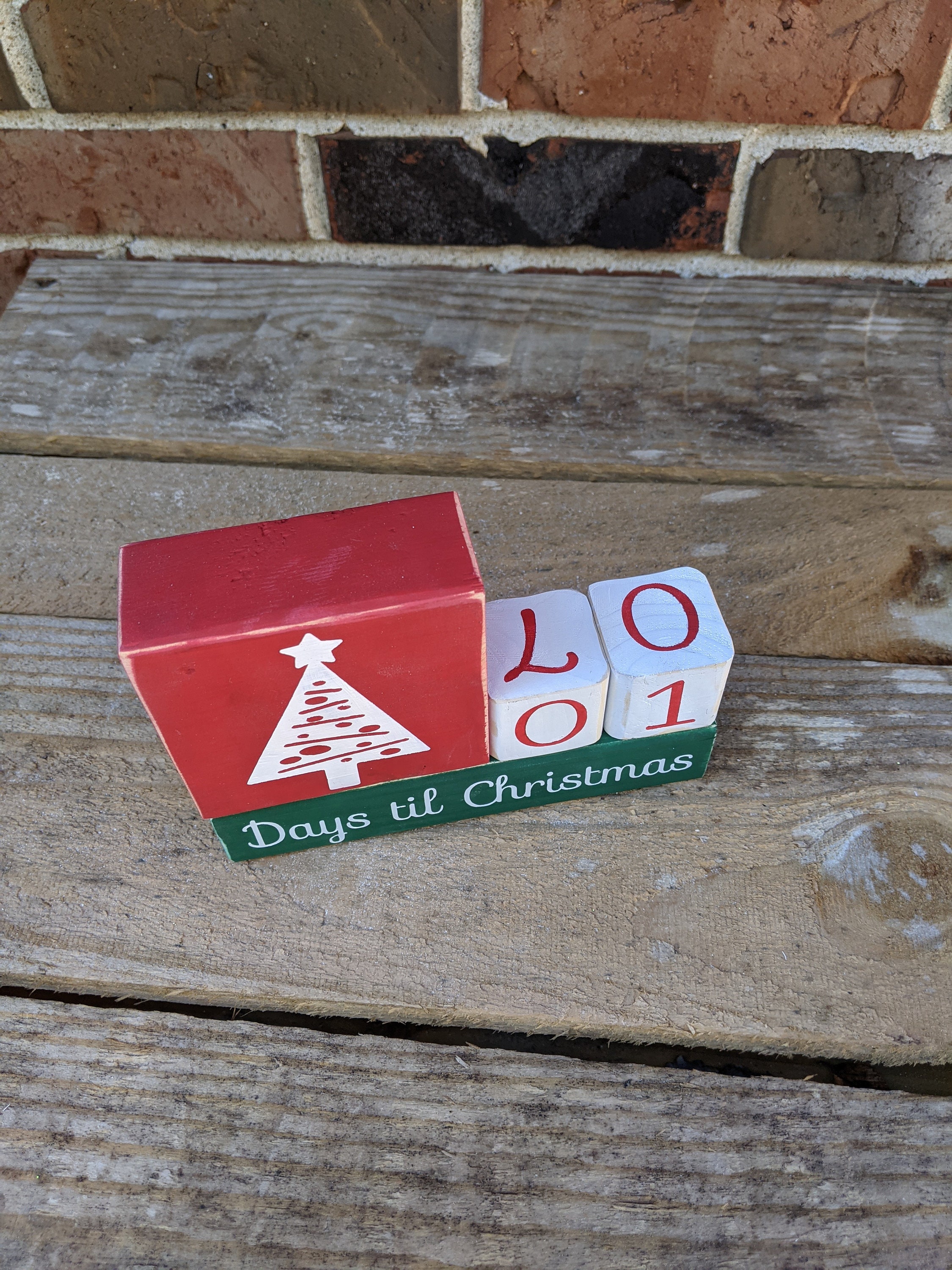 Christmas Countdown Block Set - Etsy