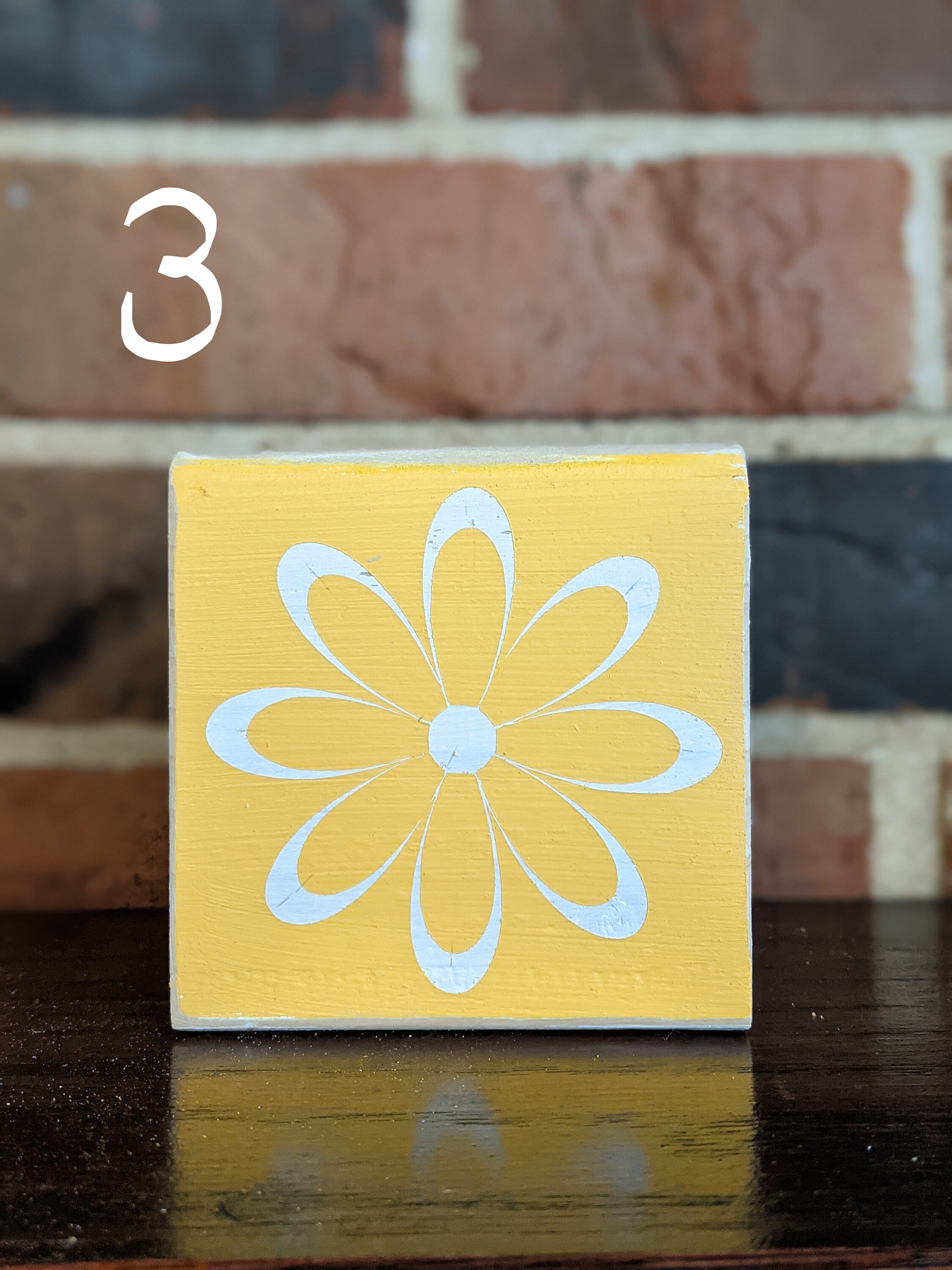 Flower Blocks / Rustic Wooden Spring Decor - Etsy
