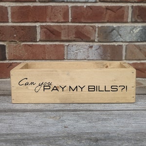 Mail or Bill Box - Etsy