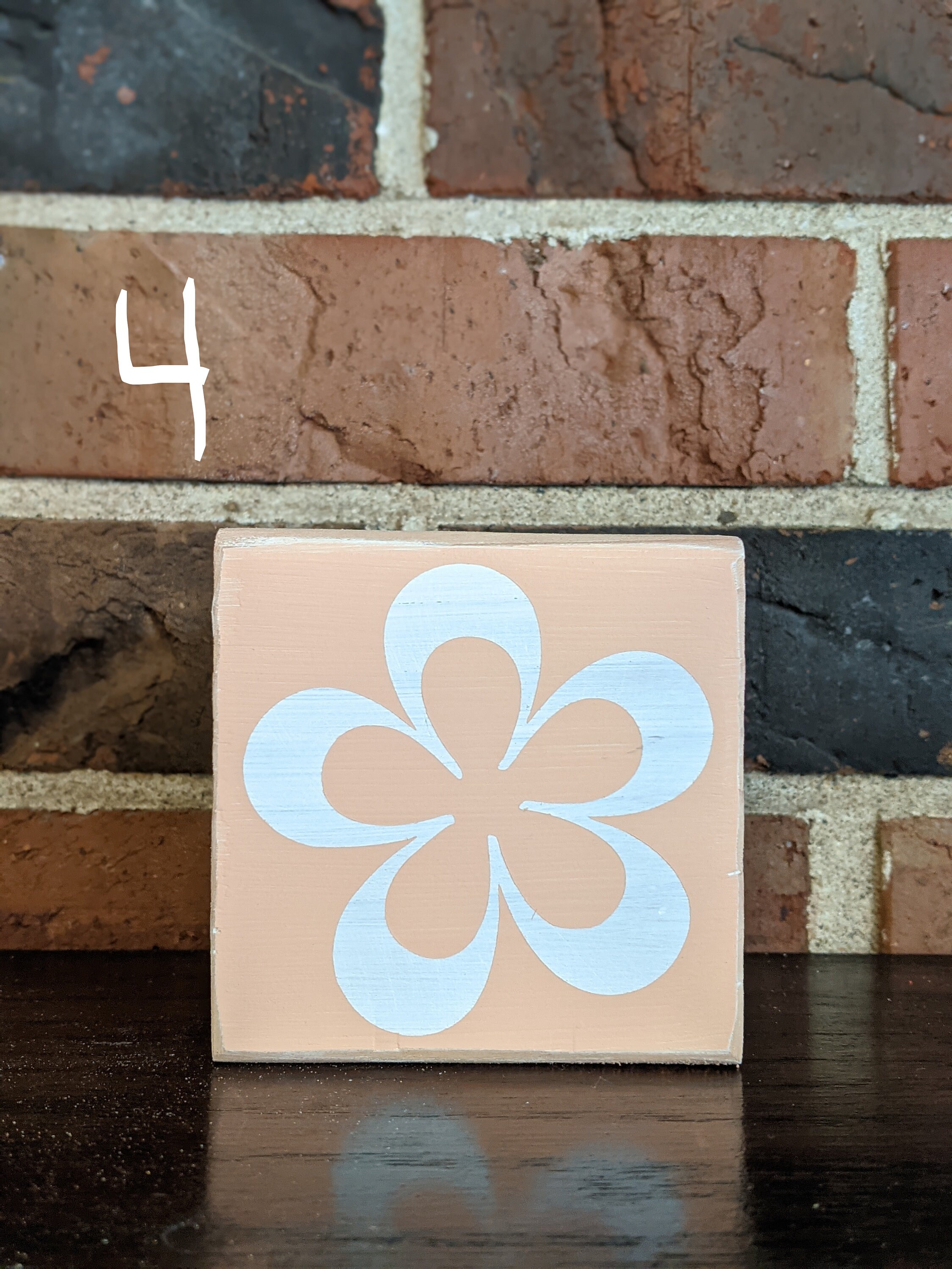 Flower Blocks / Rustic Wooden Spring Decor - Etsy