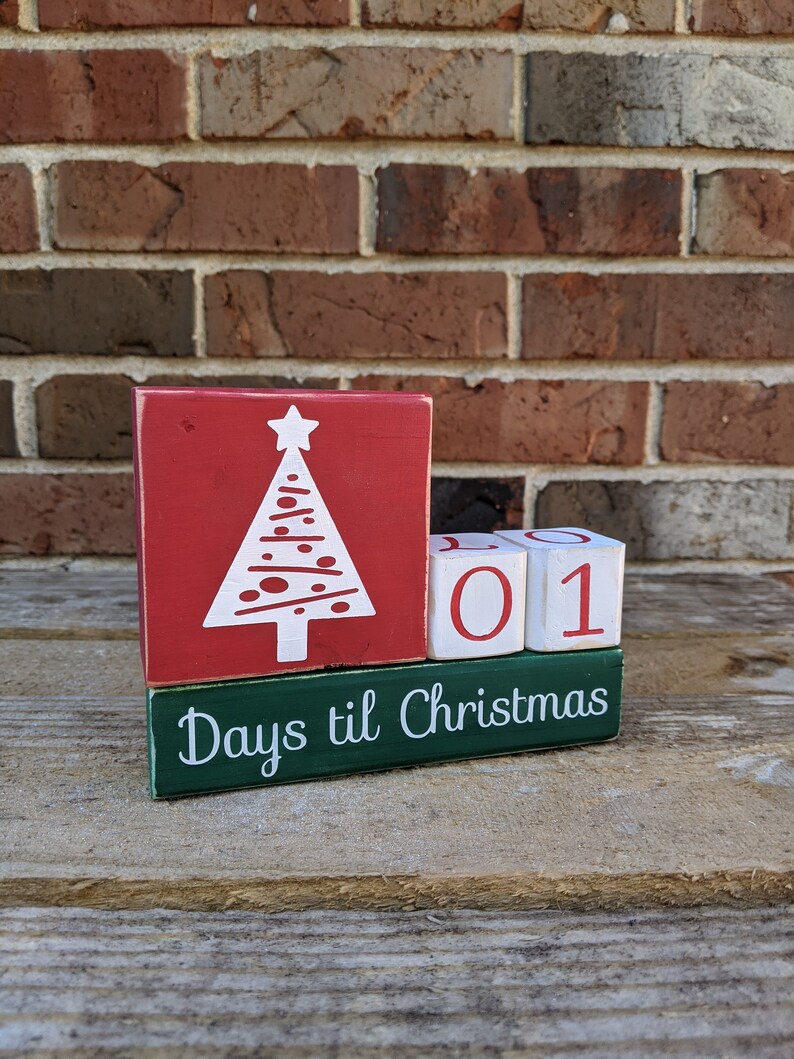 Christmas Countdown Block Set - Etsy