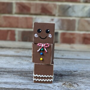 Small Gingerbread Cookie Block - Etsy