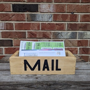 Mail or Bill Box - Etsy