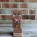 Small Gingerbread Cookie Block - Etsy