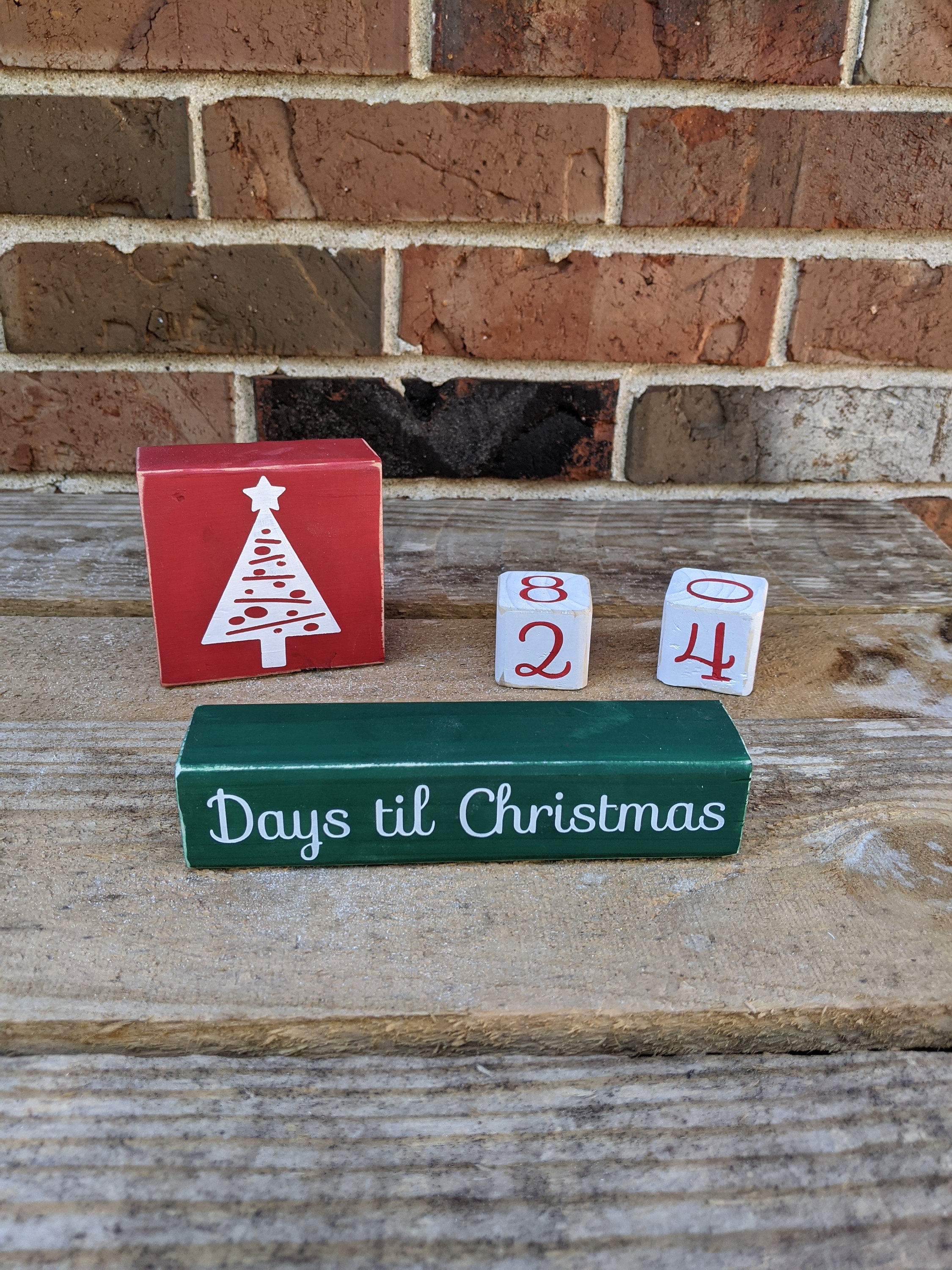 Christmas Countdown Block Set - Etsy