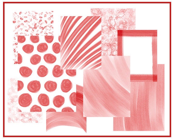 20 Red Watercolor Backgrounds & Patterns Watercolor Textures Paper ...