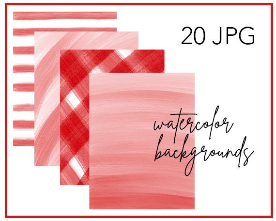 20 Red Watercolor Backgrounds & Patterns Watercolor Textures Paper ...
