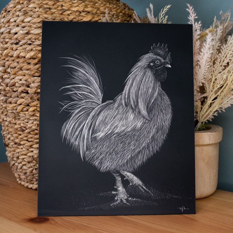 Scratchboard Art - Etsy