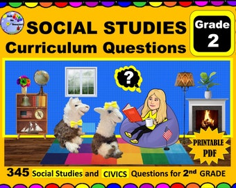 5th Grade Homeschool Curriculum Questions SOCIAL STUDIES & | Etsy