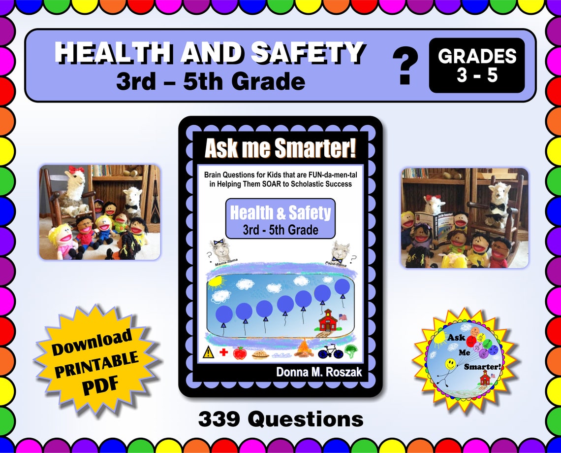 HEALTH & SAFETY 3rd - 5th Grade- Curriculum-aligned Questions ...