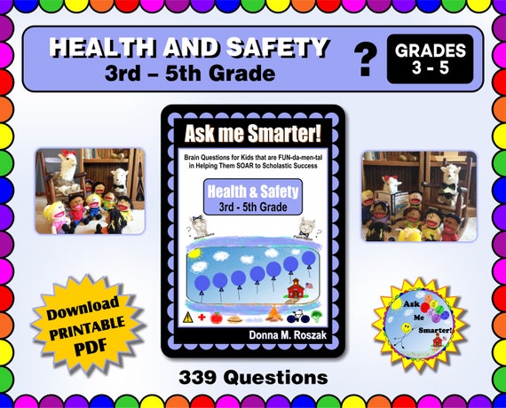 HEALTH & SAFETY 3rd 5th Grade Curriculum-aligned Questions | Etsy