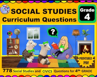 5th Grade Homeschool Curriculum Questions SOCIAL STUDIES & | Etsy