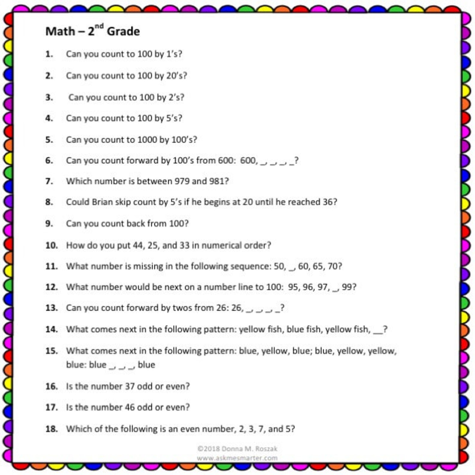 2nd Grade Homeschool Curriculum Questions-math-what Your 2nd Grader ...