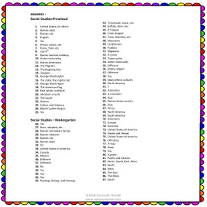 Preschool/kindergarten Homeschool Curriculum Questions-social STUDIES ...