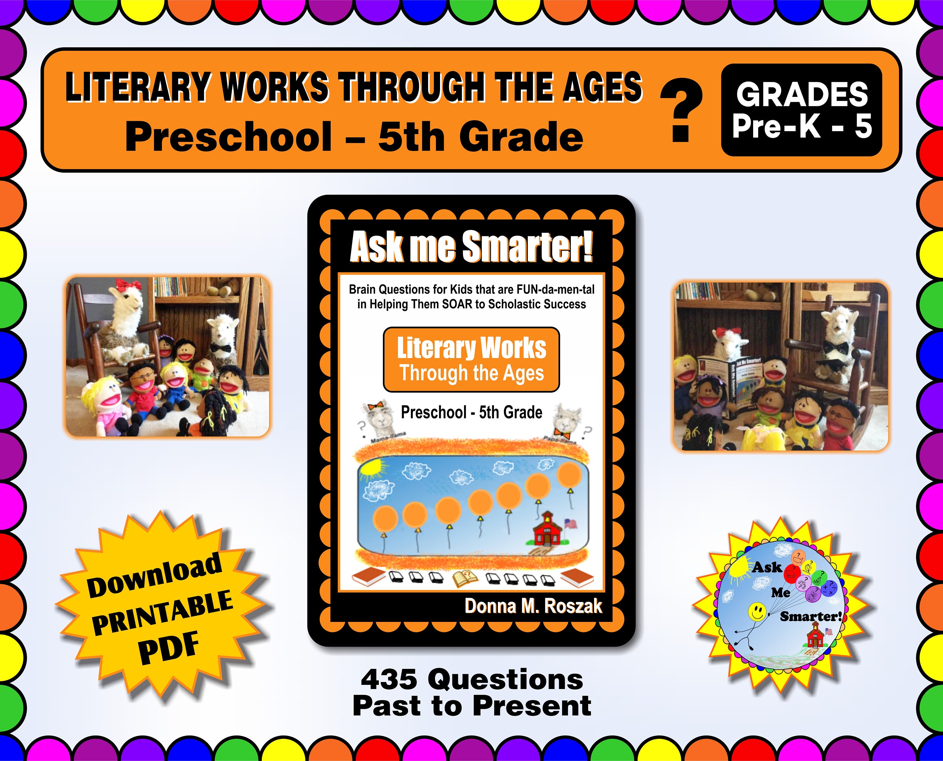 LITERARY WORKS Through the Ages - Questions - PRINTABLE Resource for ...