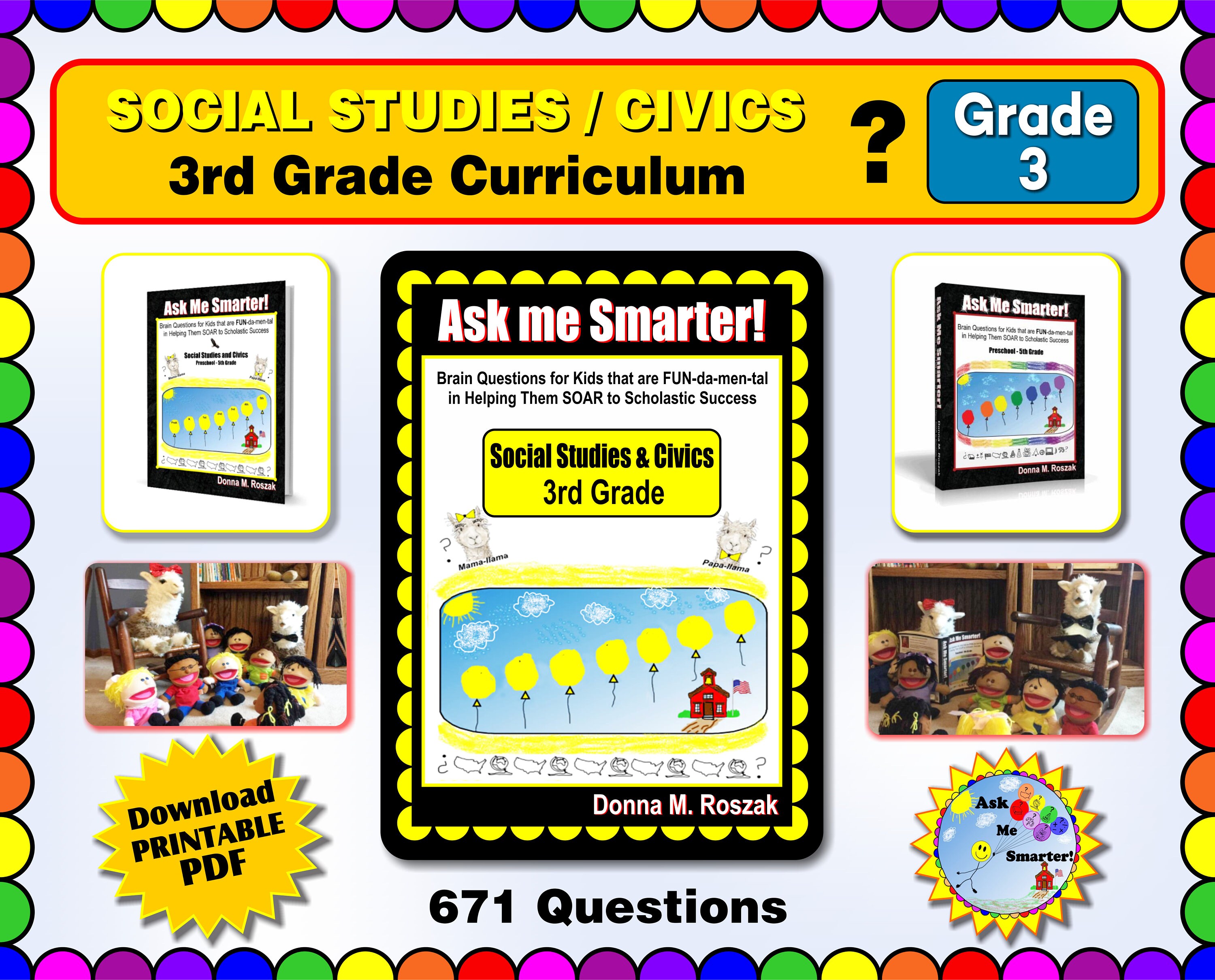 3rd Grade Homeschool Curriculum Questions SOCIAL STUDIES/CIVICS What ...