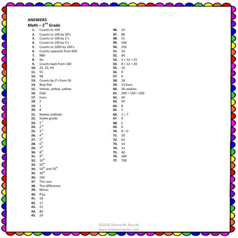 2nd Grade Homeschool Curriculum Questions-math-what Your 2nd Grader ...