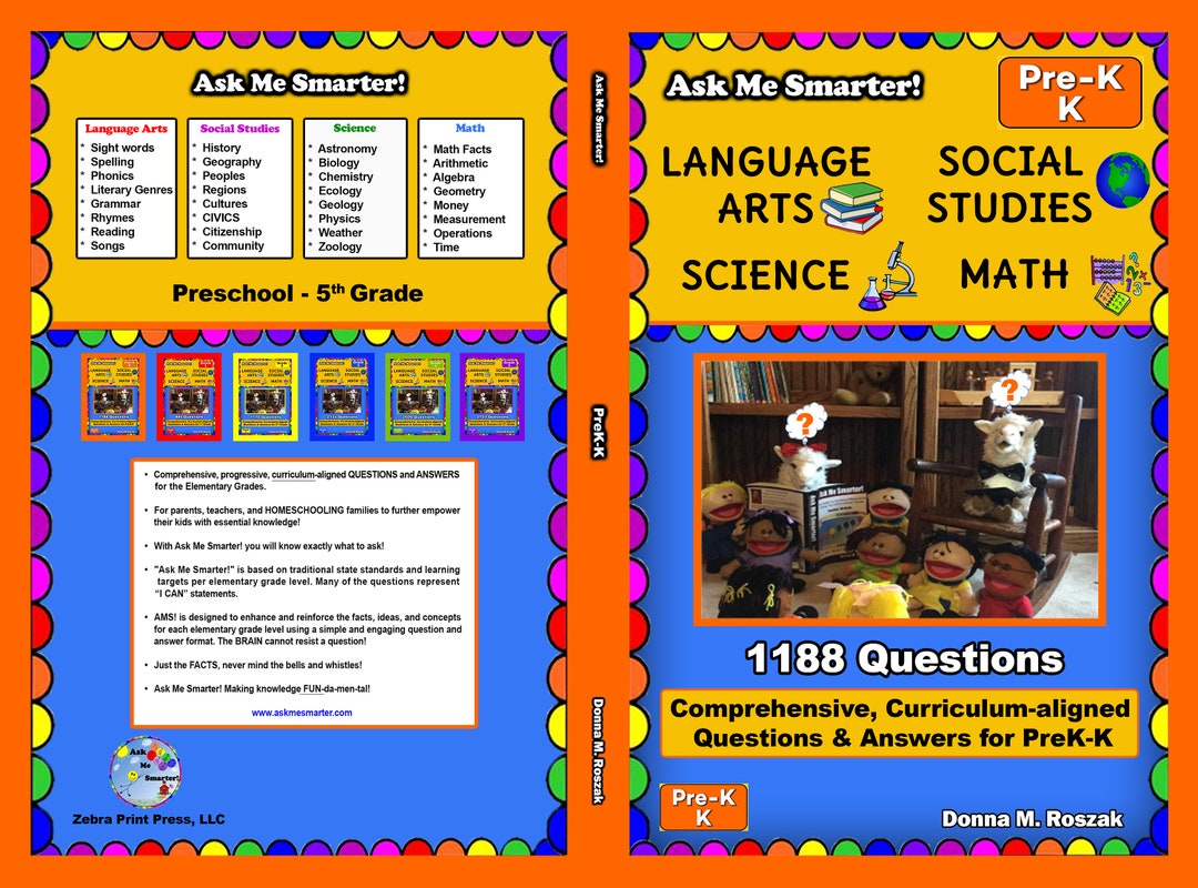 Preschool & Kindergarten HOMESCHOOL Curriculum Questions - Language ...