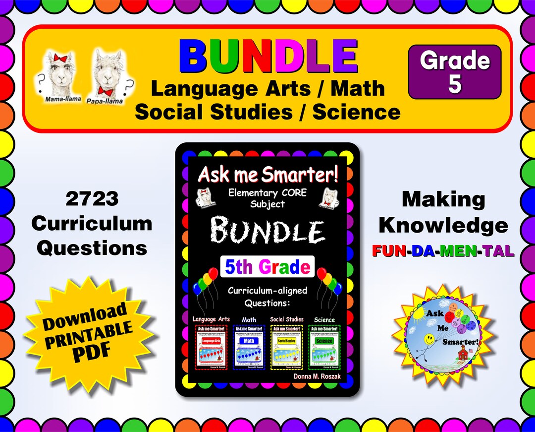 5th Grade HOMESCHOOL Curriculum BUNDLE! - Language Arts, Social Studies ...