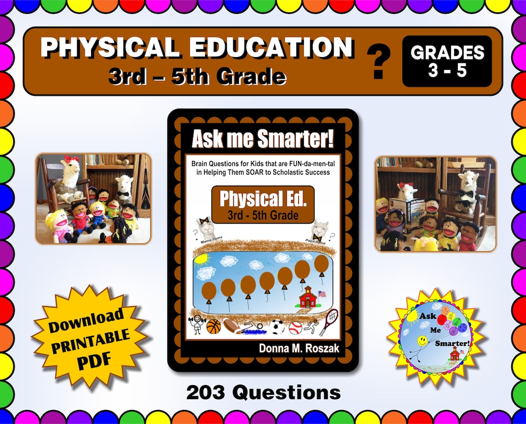 PHYSICAL EDUCATION 3rd 5th Grade Curriculum-aligned Questions & Answers ...