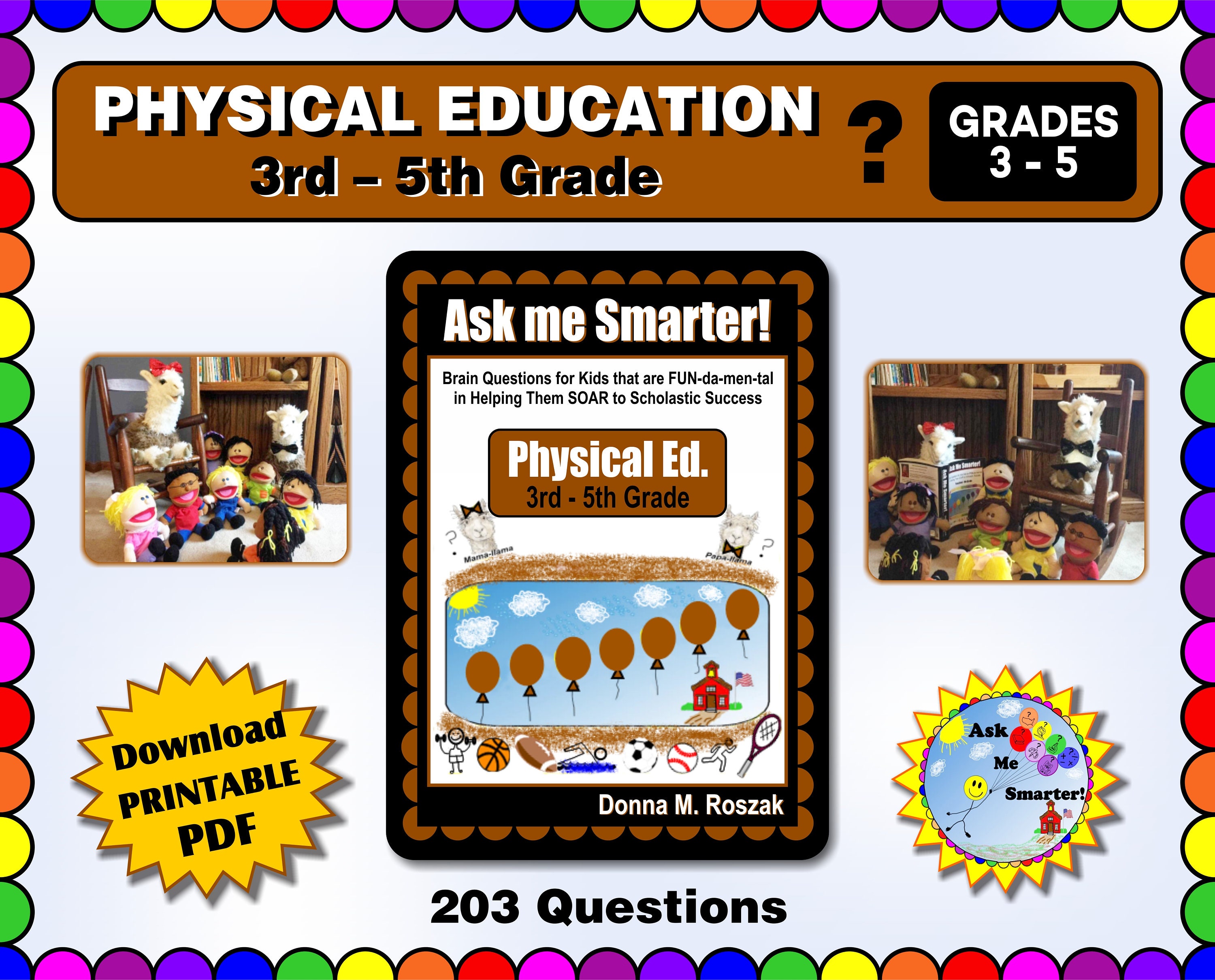 PHYSICAL EDUCATION 3rd - 5th Grade Curriculum-aligned Questions ...