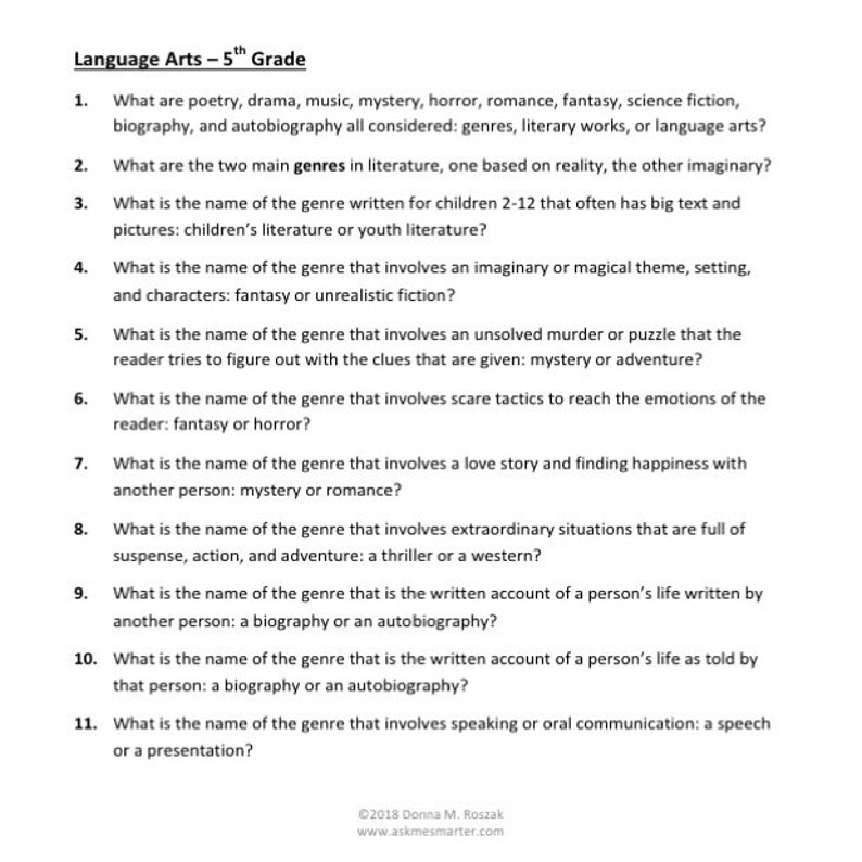 5th Grade Homeschool Curriculum - Language Arts, Social Studies ...